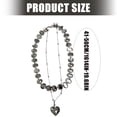 Artistic Double Layer Beaded Necklace Retro Irregular Heart Charm ...