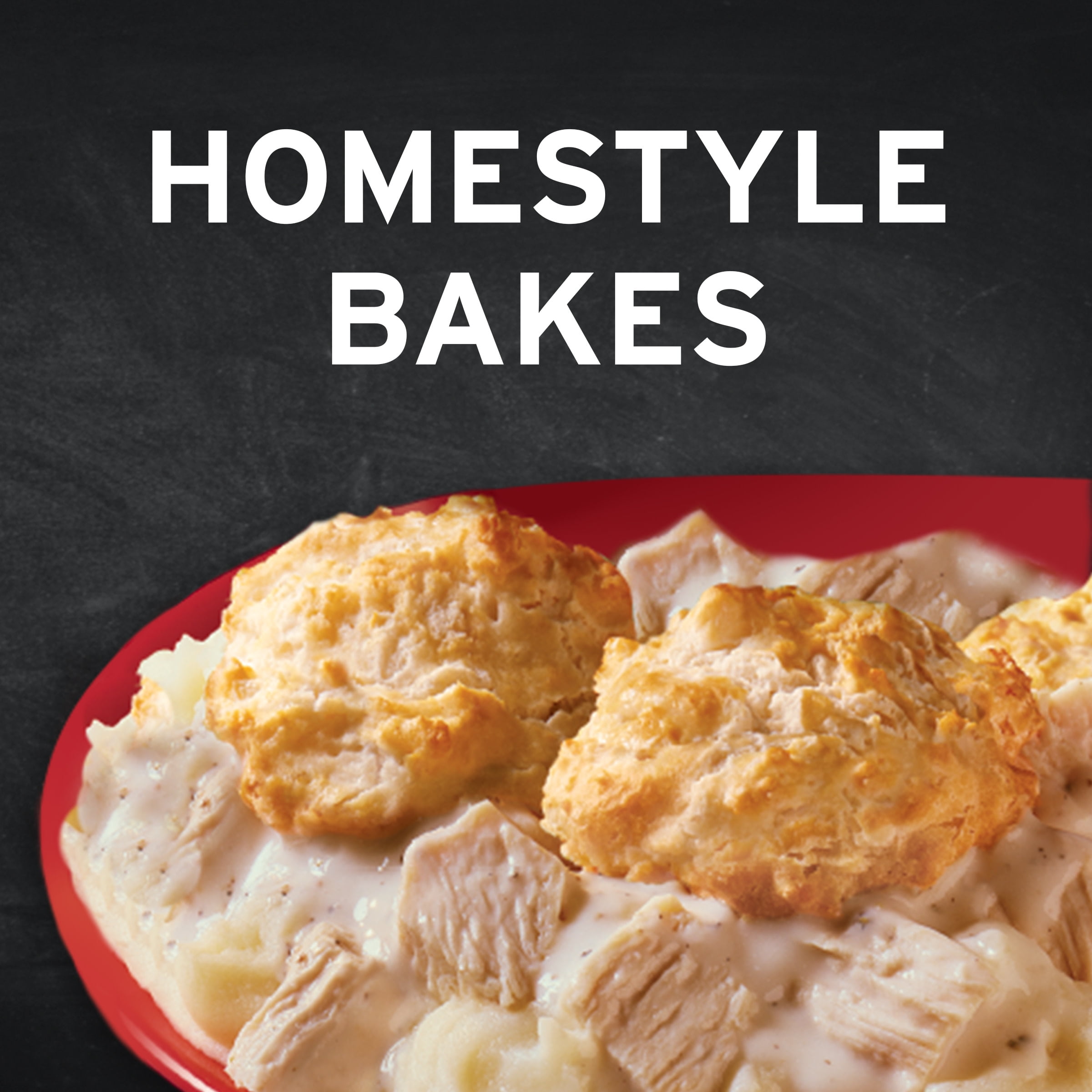 Banquet Homestyle Bakes Ctry Chicken, Mashed Potatoes and Biscuits ...