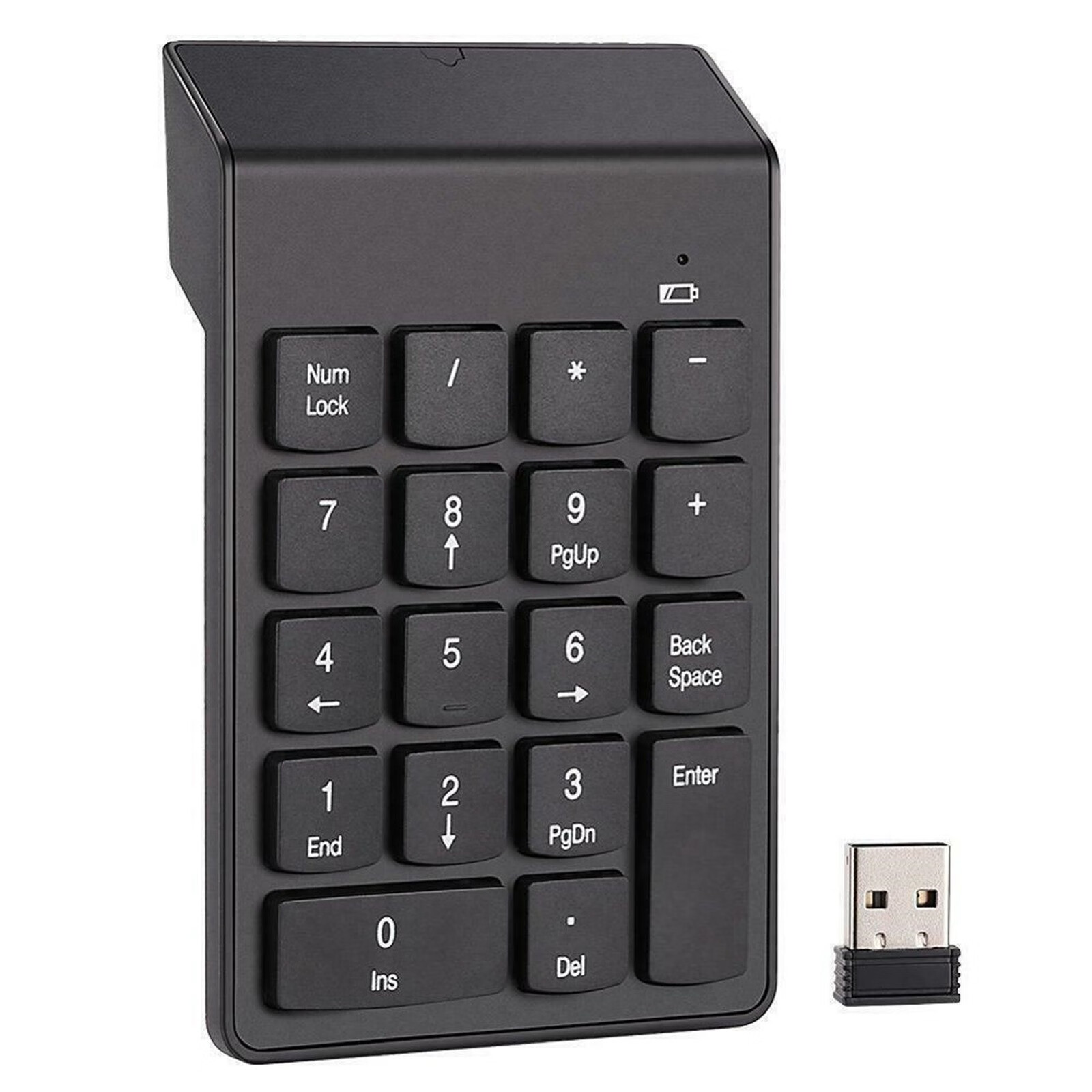 Keyboard Keys 2.4G Pad Cordless Keypad Number Wireless Numeric 18 ...