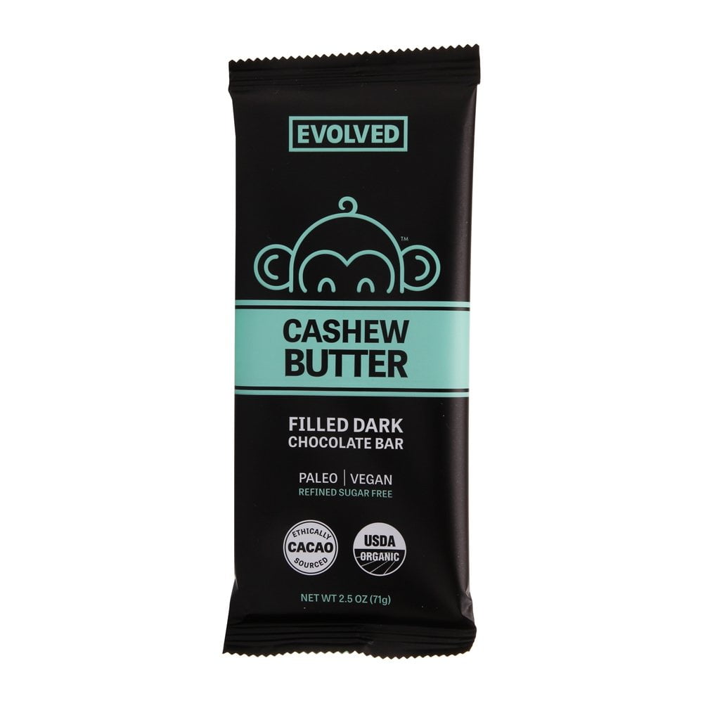 Evolved - Filled Dark Chocolate Bar Cashew Butter - 2.5 oz. - Walmart.com