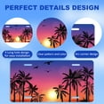 Uiaoiais Summer Sunset Palm and Beach License Plates Aluminum Novelty ...