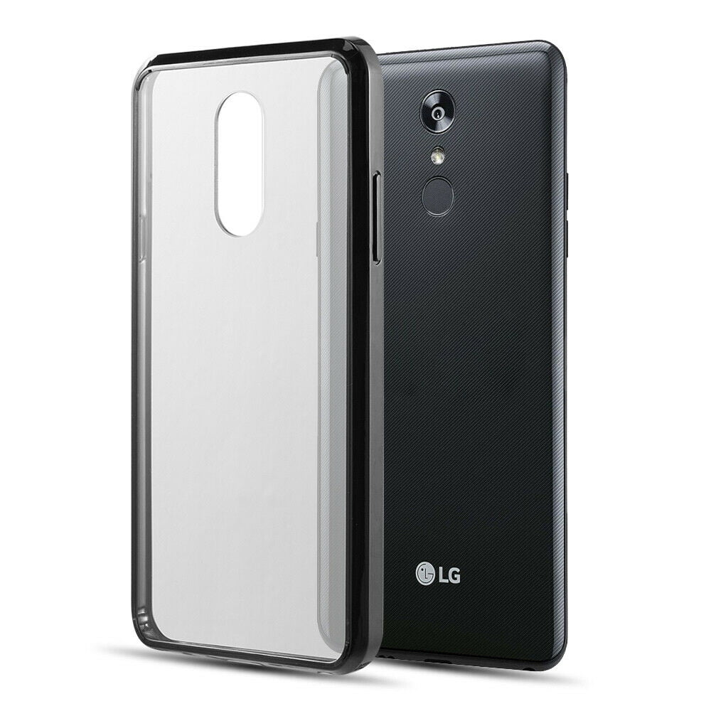 LG FTCLGSTO5-ACL-BKCL Stylo 5 Fusion Candy TPU Case with Clear Acrylic ...