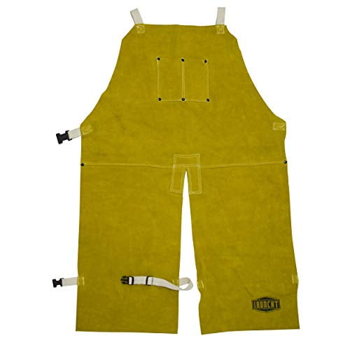 West Chester IRONCAT 7011 Leather Split Leg Bib Apron – 24in. x 36 in ...