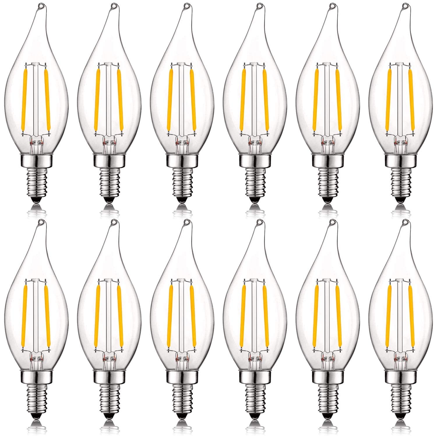 Luxrite E12 Vintage Candelabra Dimmable LED Light Bulbs 4W 40W ... Luxrite E12 Vintage Candelabra Dimmable LED Light Bulbs 4W 40W ...