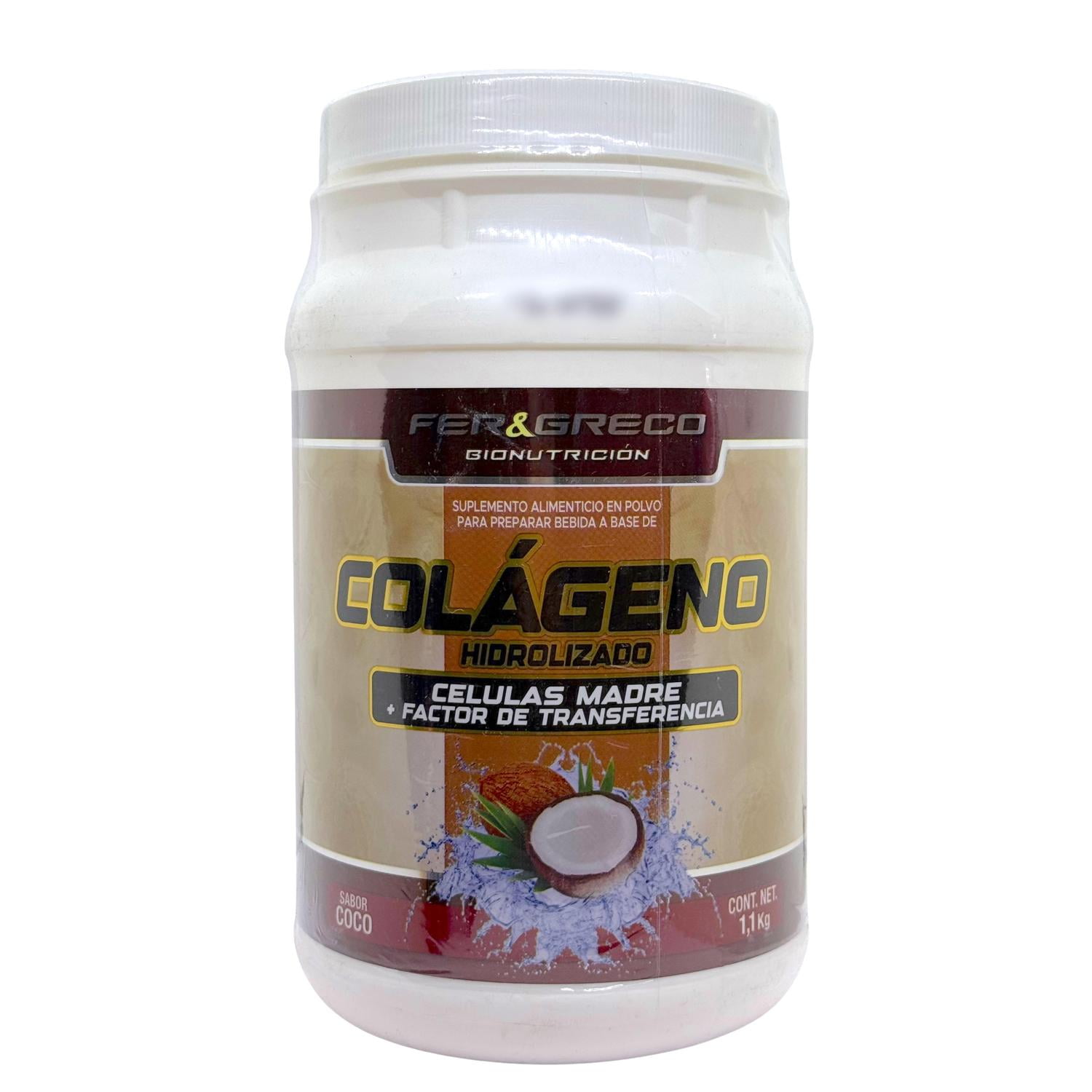 Colageno Hidrolizado Celulas Madre Factor de Transferencia Coco 1.1 kg ...