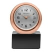 Vantage Tabletop Clock by Bulova - Skeleton Movement - Chrome & Black ...