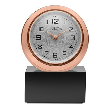Bulova Clocks B1703 Cheryl Decorative Metal Desk Table Top Clock ...