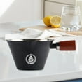 304 Stainless Steel Espresso Measuring Cup with Wooden Handle Dual ...