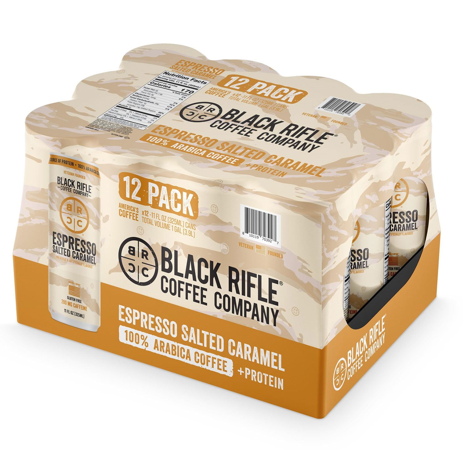 Black Rifle Coffee Company Espresso Salted Caramel 11 fl. oz., 12 pk ...
