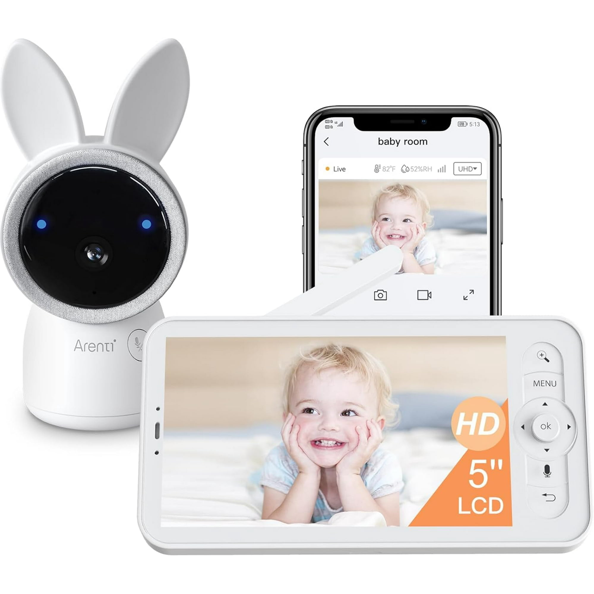 Click here for Arenti 2k Ultra Hd Wifi Nanny Cam  5 Baby Monitor... prices