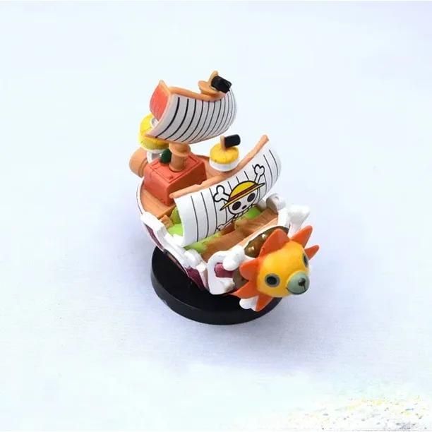 7cm Cartoon One Piece Thousand Sunny Going Merry Toys Anime Figures ...