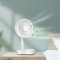 JLLOM Powerful Electric Rotating Stand Fan, Portable, USB Rechargeable ...