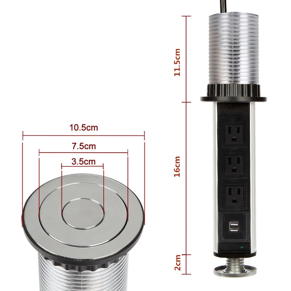 Buy Electrical Data Center Pull Pop Up Power Outlet Tabletop Worktop ...