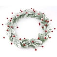 Artificial Snow-Covered Christmas Tree Branches, 5-Prong Faux Pine ...