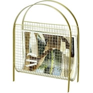 Free Shipping! The Novogratz 20" Black Metal Curved Magazine Holder ...