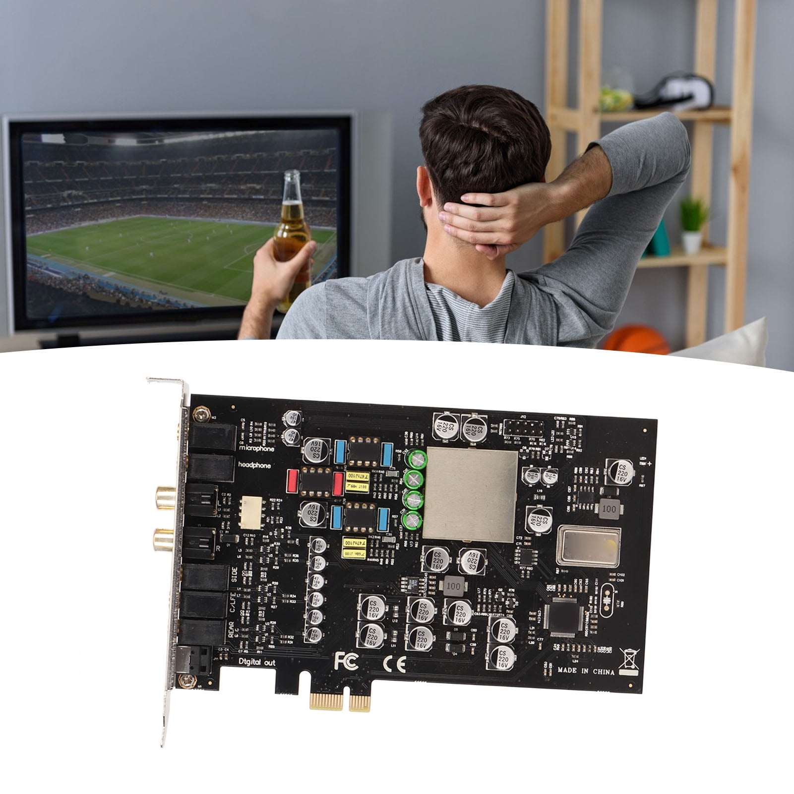 Tarjeta De Sonido PCIe, Controlador ASIO De Baja Latencia Tarjeta De ...