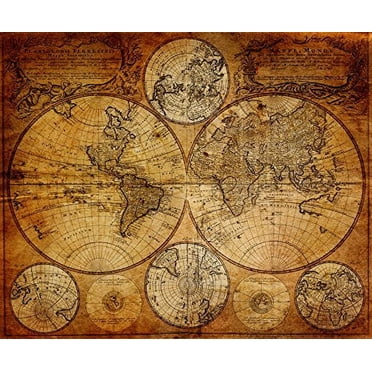 Old World Map Edible Icing image - Walmart.com