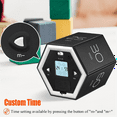 Hexagon Flip Timer with Mute & Alarm Function- Kitchen Timer Easy to Use -Time Management ...