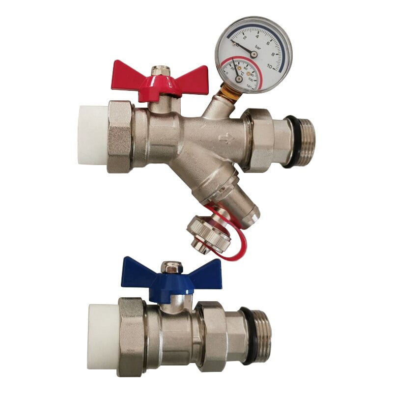 Floor heating water separator brass ball valve Ball direct valve for ...