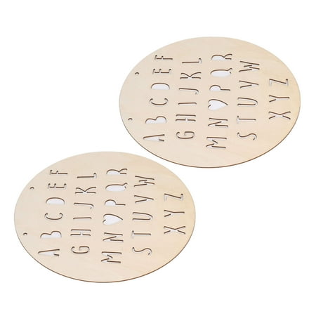 Wood Signboard, 2 Set Hanging Wood Signs Density Board PU For Cafe ...