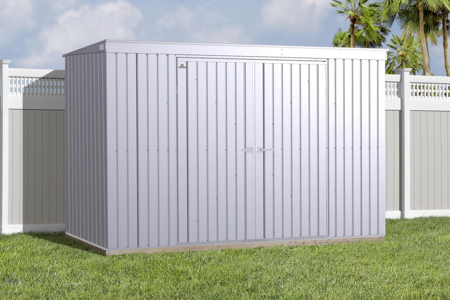 Arrow Elite Steel Storage Shed, 10x4, Galvalume - Walmart.ca