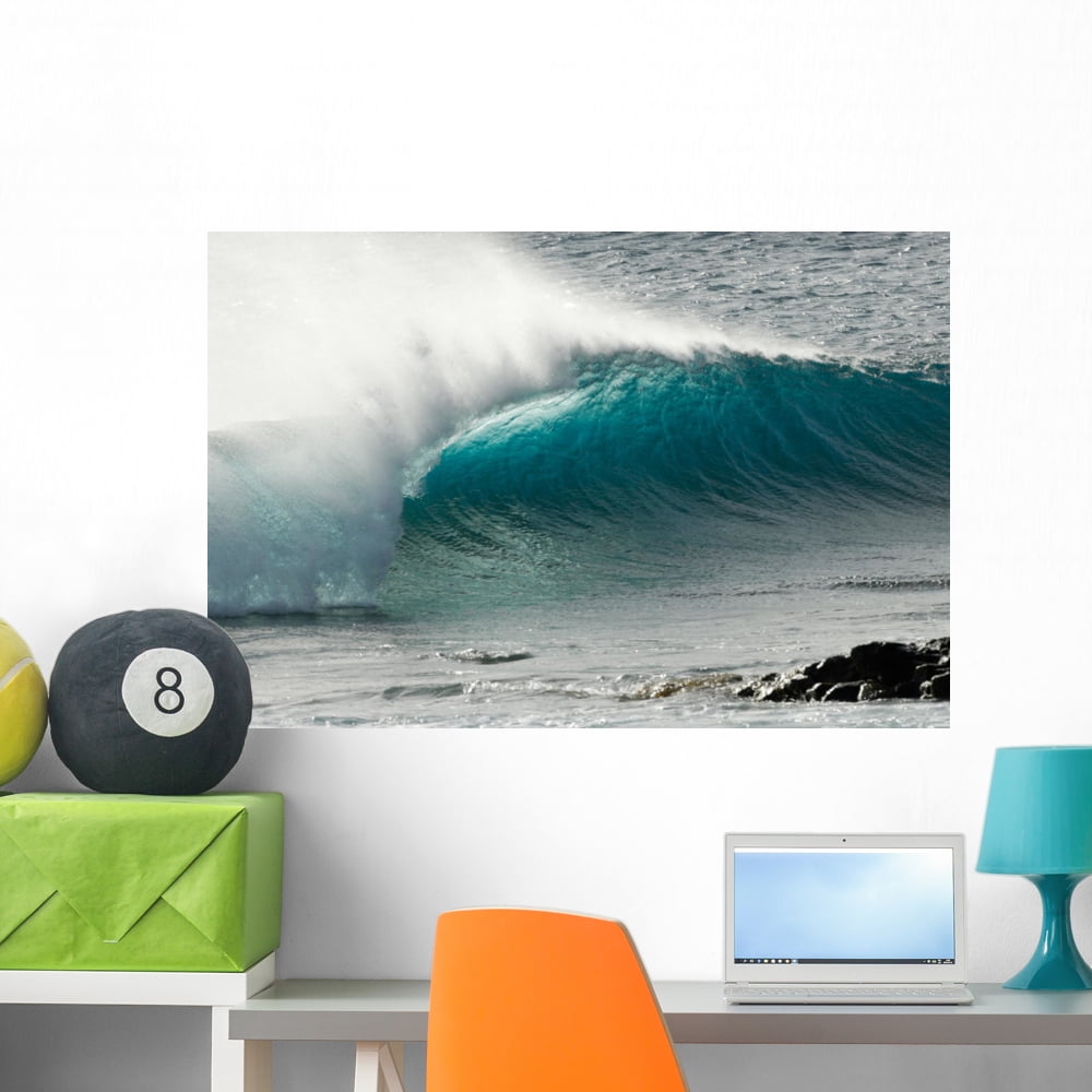 Beautiful Ocean Wave Wall Mural by Wallmonkeys Peel and Stick Graphic ...