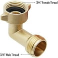 4 Pack Brass Garden Hose Elbow Connector Brass Garden Hose Elbow ...