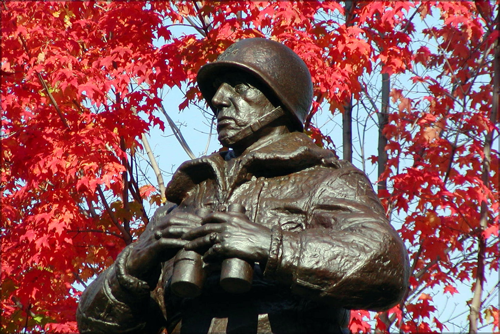 24"x36" Gallery Poster, General George S. Patton monument west point ...