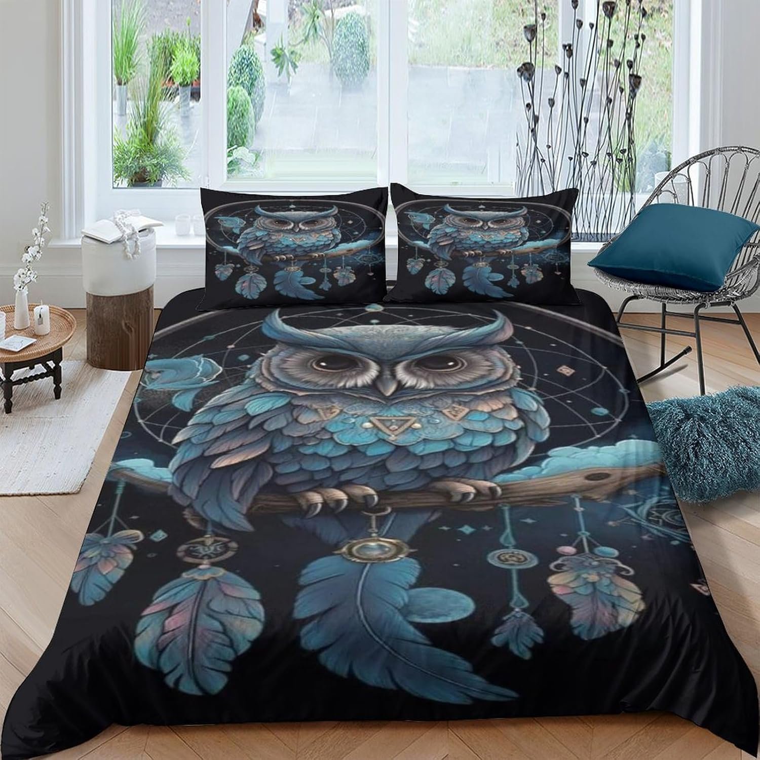 Click here for Yingd Owl Duvet Cover Animal Bedding Set Comforter... prices