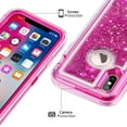 Bastex Apple iPhone XR Tough Defender Sparkling Liquid Glitter Heart ...