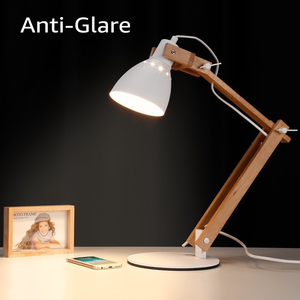 Integrated LED Desk Lamp, Dimmable Office Lamp with Adjustable Arm, for ...
