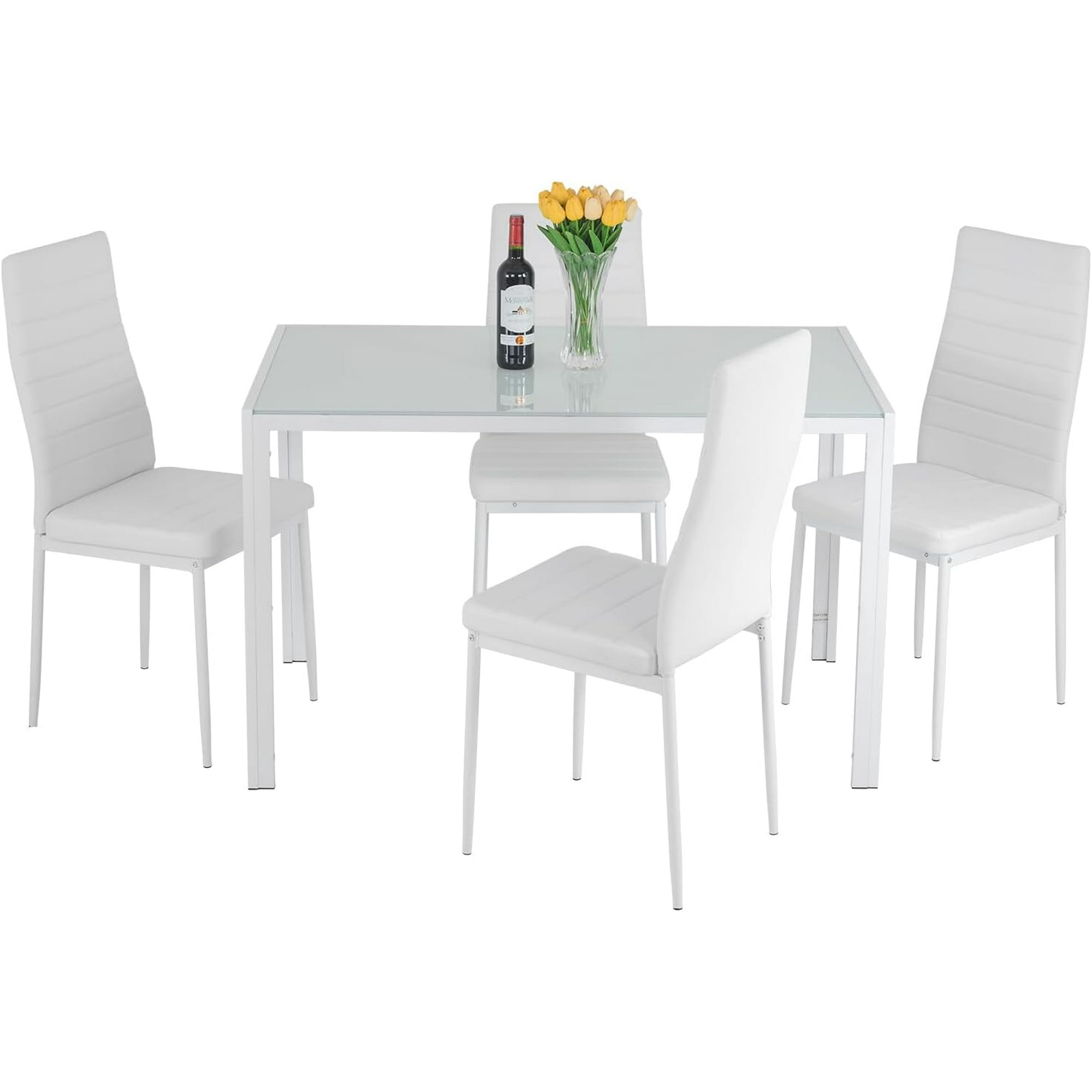 Click here for Fdw Dining Table Set Glass Dining Room Table Set F... prices