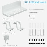 PlayStation 5 (PS5) Organizer: Wall Mount, Controller Holder, Headphone ...