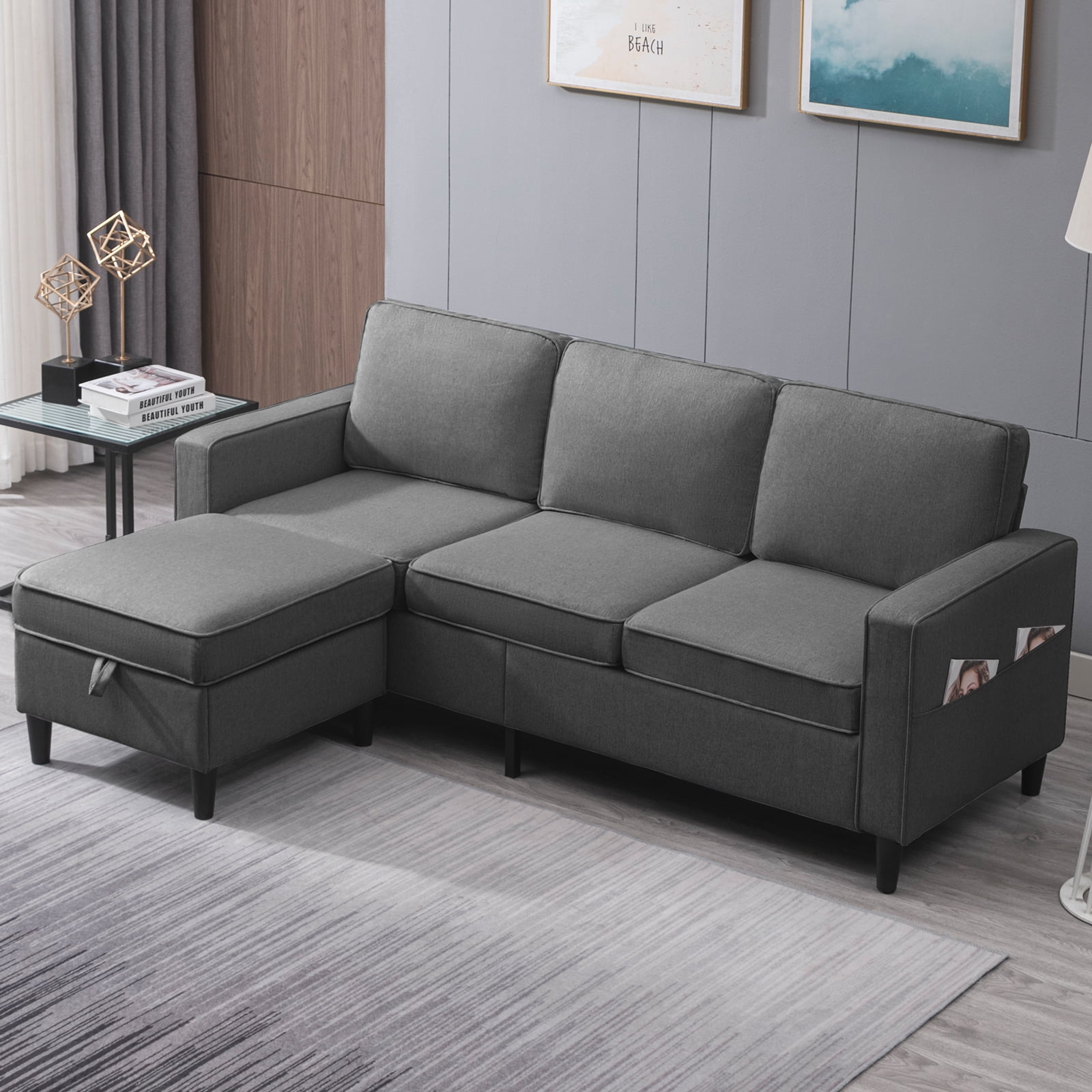 Click here for Balus Pieces Couch Set  L Shaped Sofa With Storage... prices