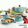 Farberware Easy Clean 12 Piece Nonstick Pots and Pans, Aqua - Walmart.com Farberware Easy Clean 12 Piece Nonstick Pots and Pans, Aqua - Walmart.com