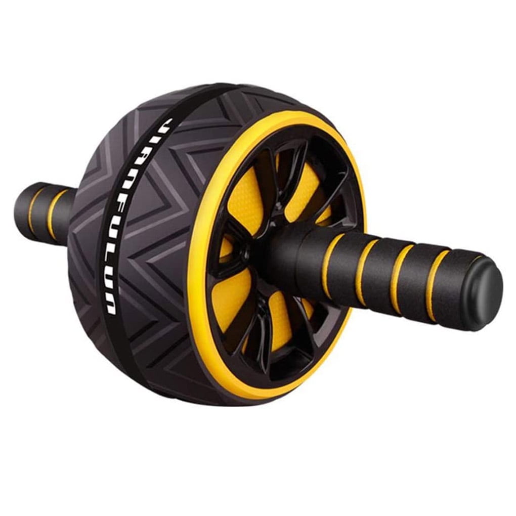 ABS Wheel Exercise Gym Roller Abdominal Core Fitness Muscle Trainer Ab ...