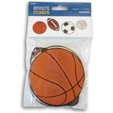 Sports Balls Paper Cutout Shapes - 36 Pieces - Football, Baseball ...