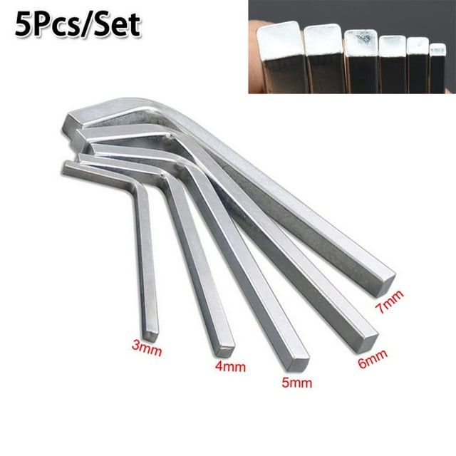 BAMILL 5Pcs L Shape Square Head Wrench Square Key 4 Point Wrench ...