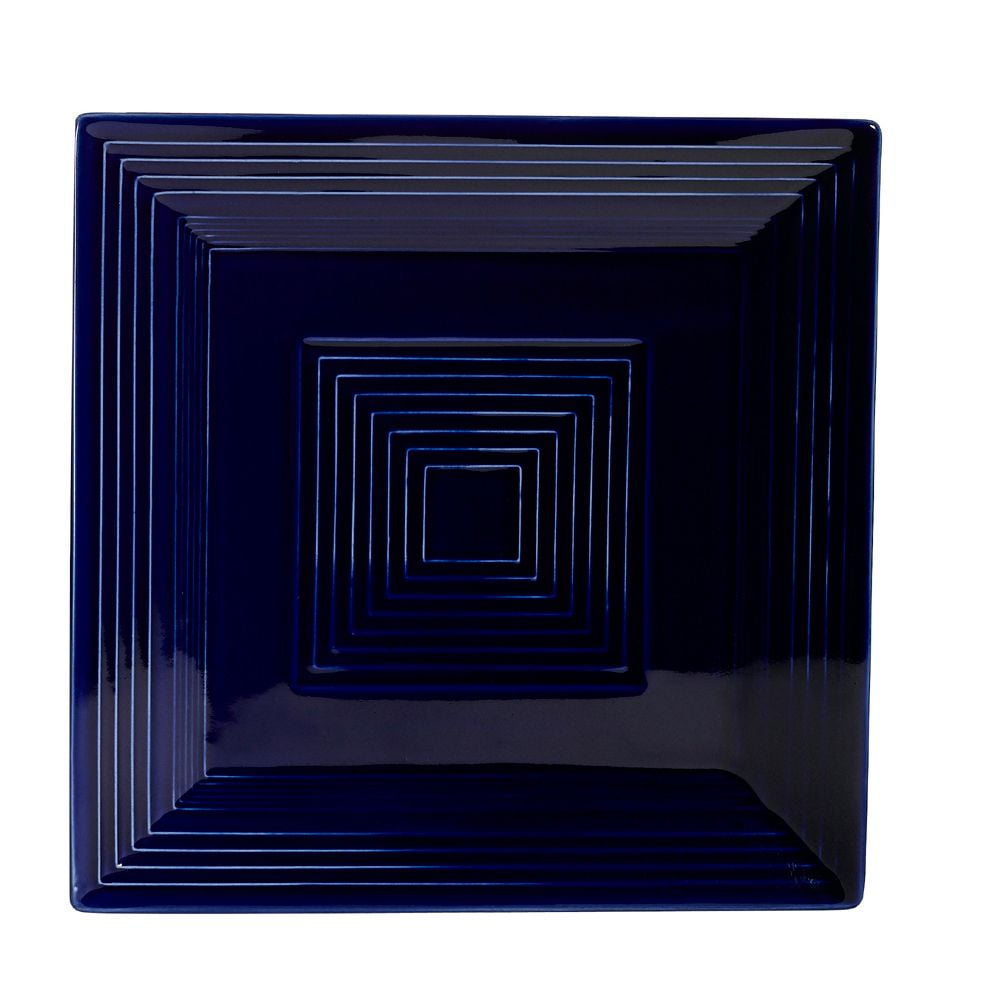 Color Tango, Square Plate 10"Sq. X 1"H, Porcelain, Cobalt Blue,12 packs ...
