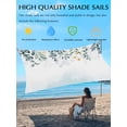 Green Leaf Sun Shade Sail 8' x 10', Spring Watercolor Country Gradient ...