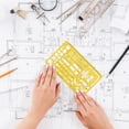 Traceease Architectural Drafting Stencil with Metric Scale, Furniture ...