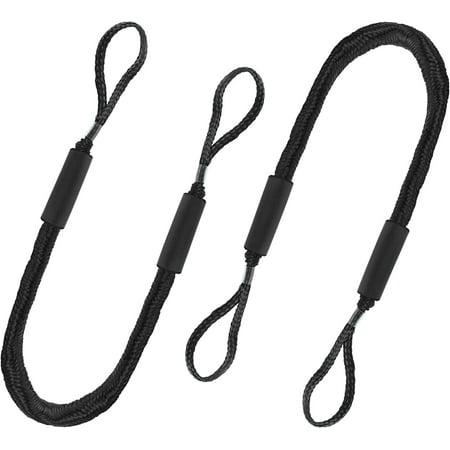 YERDGARY Boat Dock Line 2 Pieces Bungee Cord Mooring Boat Lanyard ...