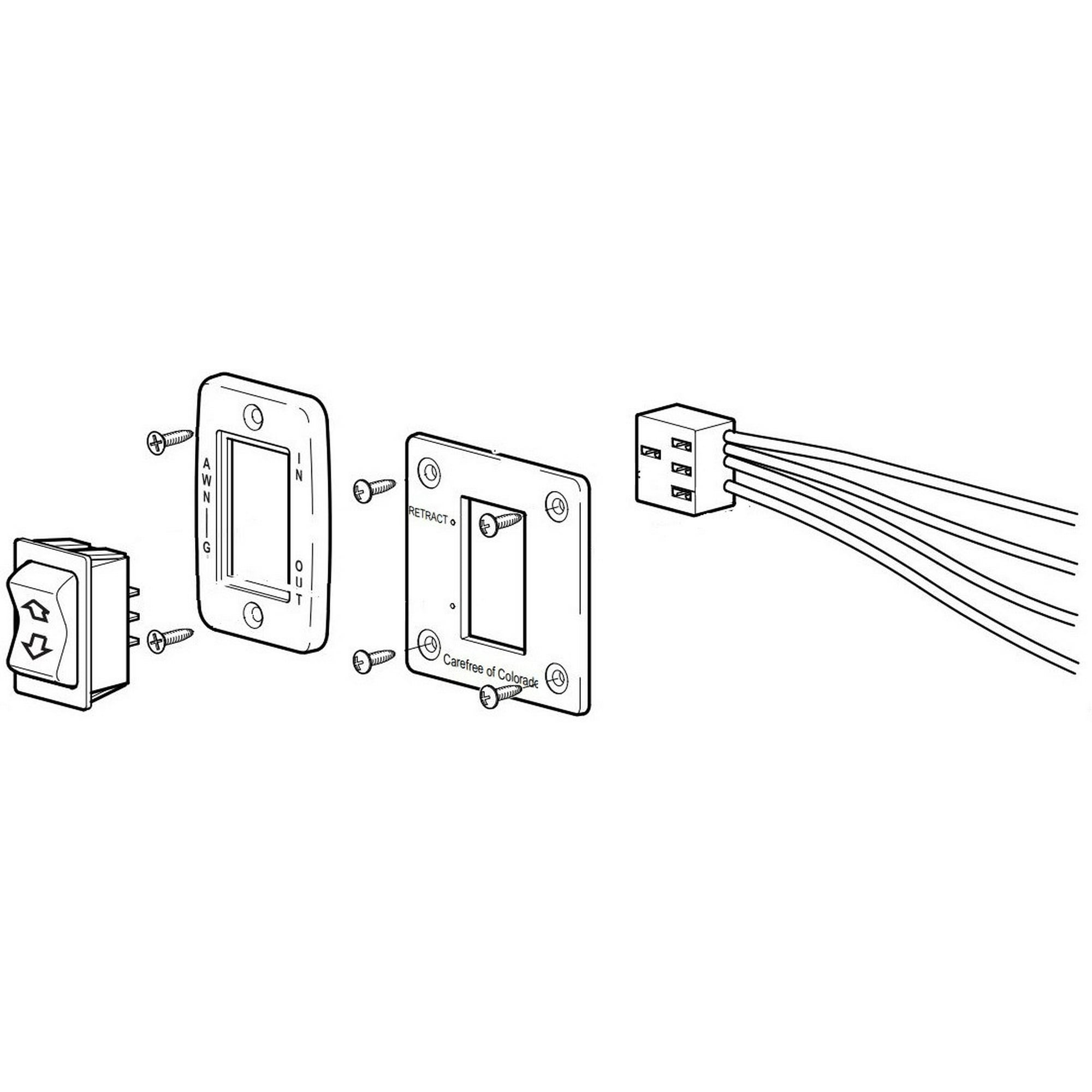 Click here for Carefree Rv Awning Switch R001605 Rocker Switch prices