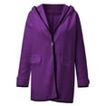 Caicj98 Blazer Jackets For Womenladies Lapel Collar Double Pea Coat Winter Wool Blend Over