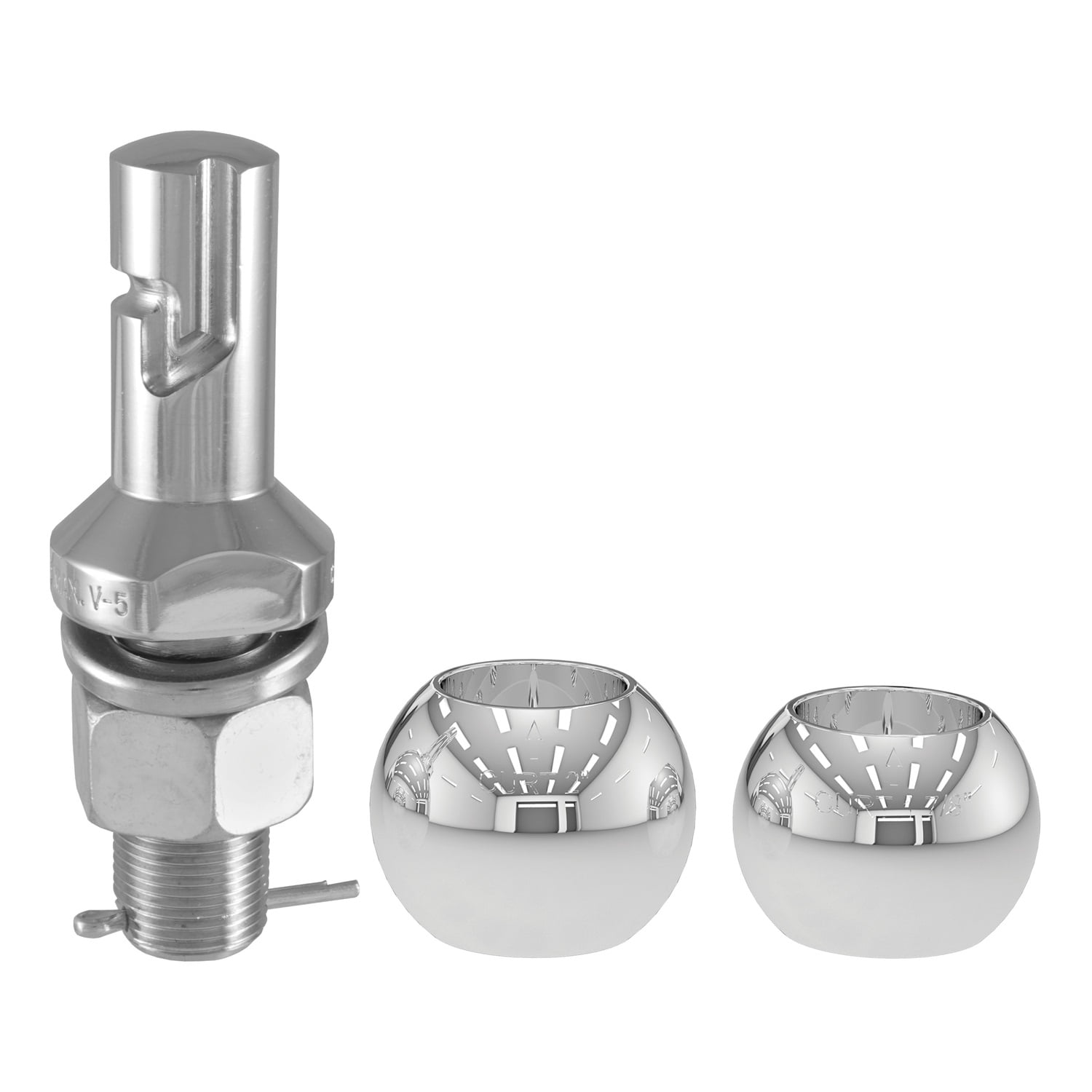CURT 42178 1-7/8 and 2-Inch Chrome Steel Switch Ball Set, Up to 6,000 ...
