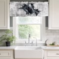 3D Broken Wall Valances for Windows Farmhouse Kitchen Curtains Valances ...
