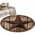 Area Rug 36in, Vintage Texas Star on Board Floor Carpet Living Room Rug ...