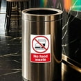 10 Pack No Food Waste Sign 8 × 6 Inches Vinyl Waterproof UV Resistant ...