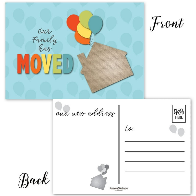We Are Moving Postcard