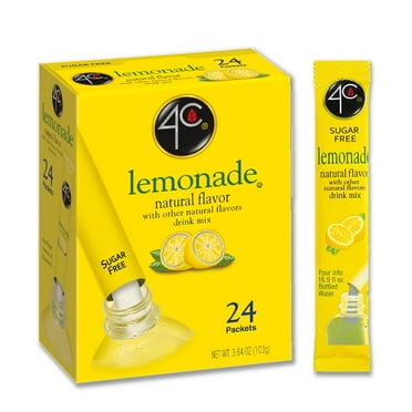 4C Sugar Free Lemon Flavor Totally Light Lemonade Drink Mix, 20 Packets ...